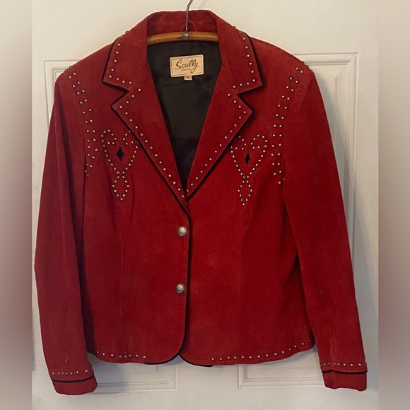 Scully | Jackets & Coats | Vintage Scully Suede Leather Studded Jacket ...